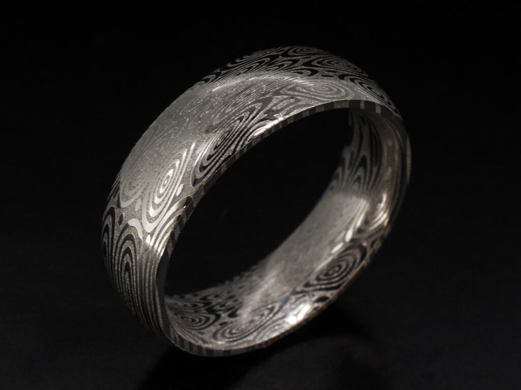 Damascus Steel Wedding Rings - Bespoke Handmade and Unique