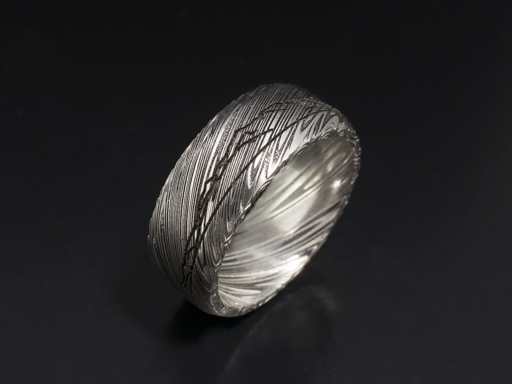 Damascus Steel Wedding Rings - Bespoke Handmade and Unique