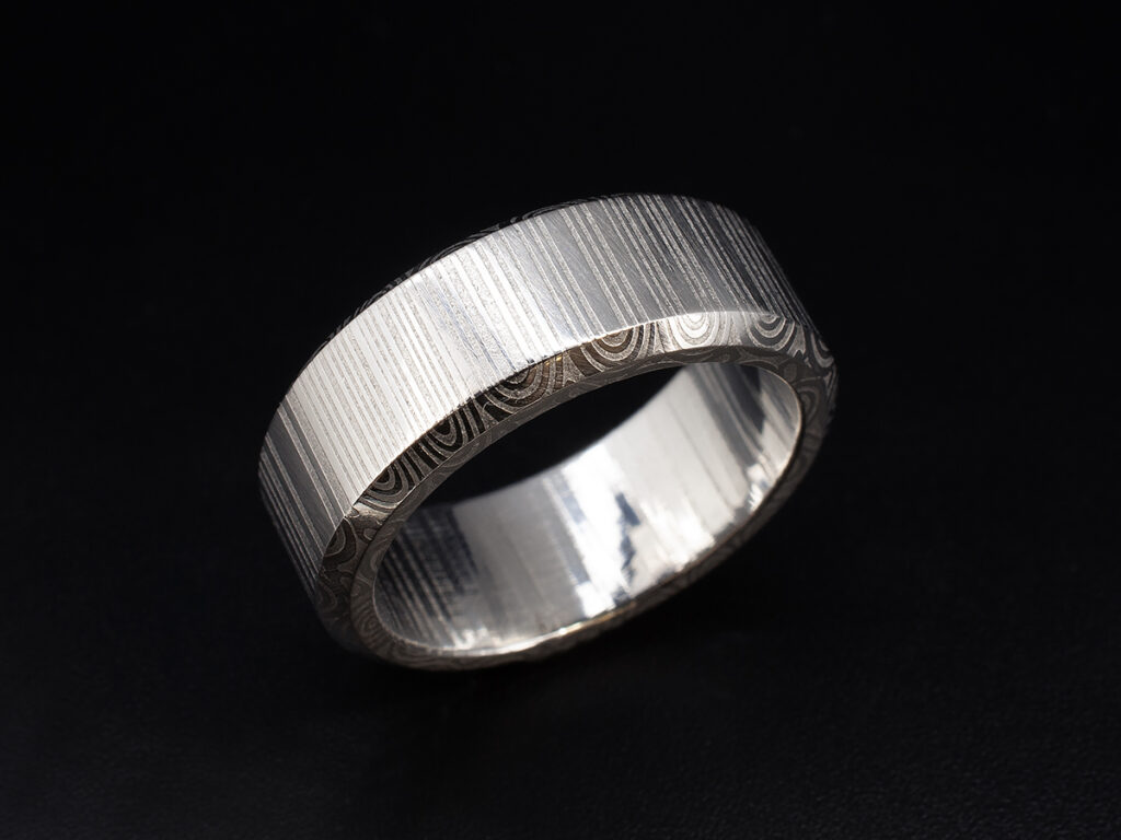 Damascus Steel Wedding Rings - Bespoke Handmade and Unique