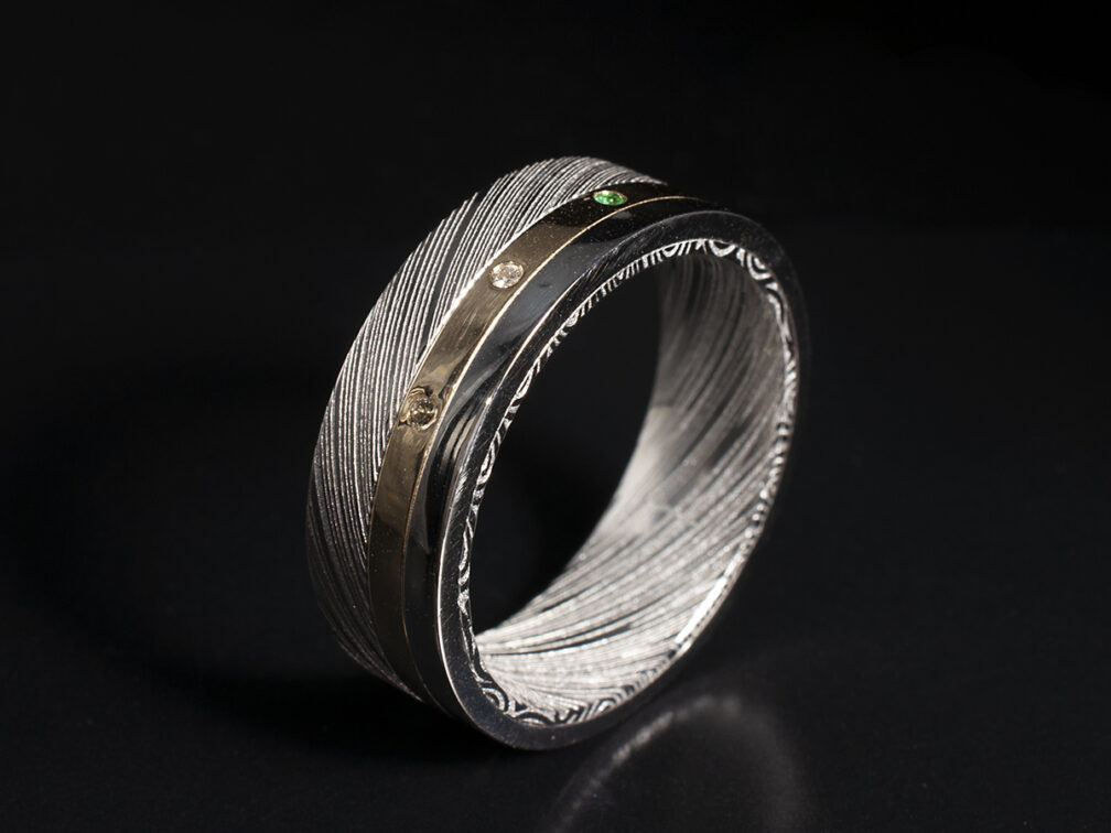 Damascus Steel Wedding Rings - Bespoke Handmade and Unique