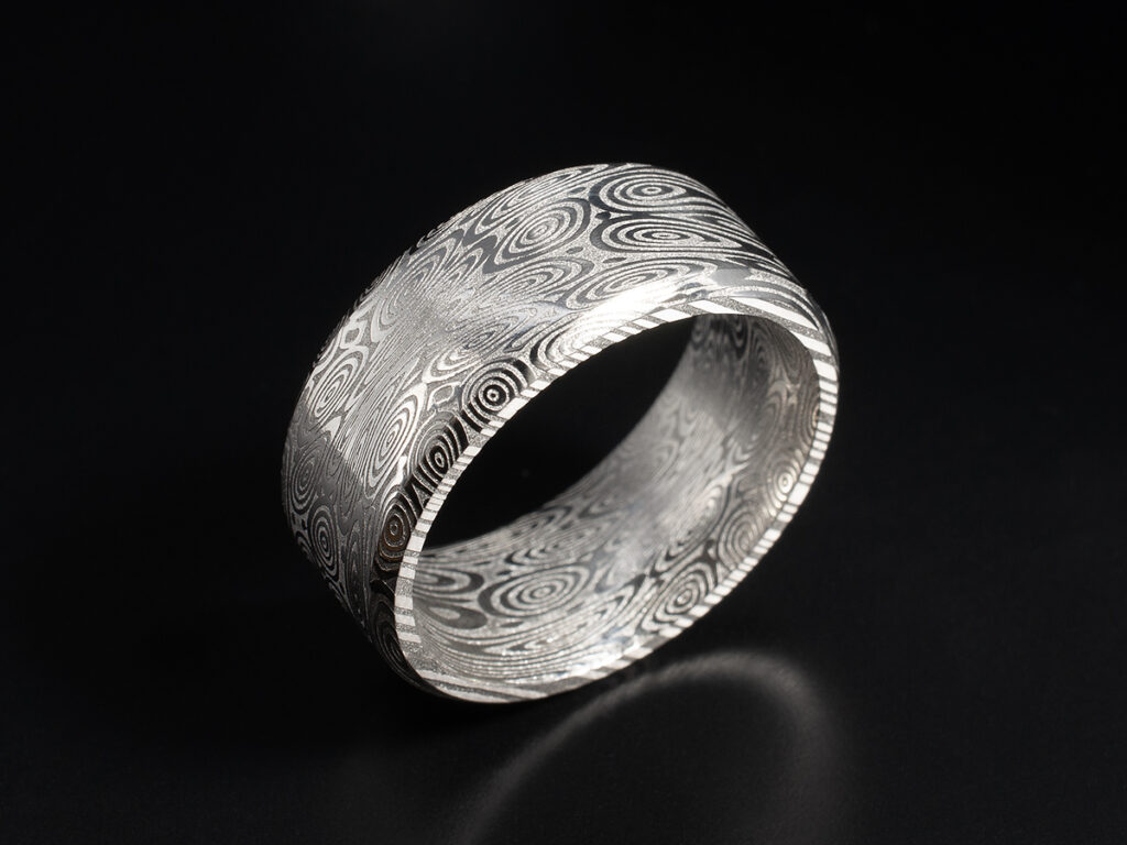 Damascus Steel Wedding Rings - Bespoke Handmade and Unique