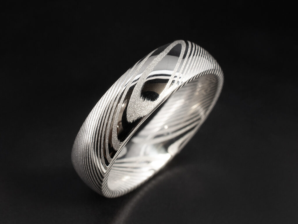Damascus Steel Wedding Rings - Bespoke Handmade and Unique
