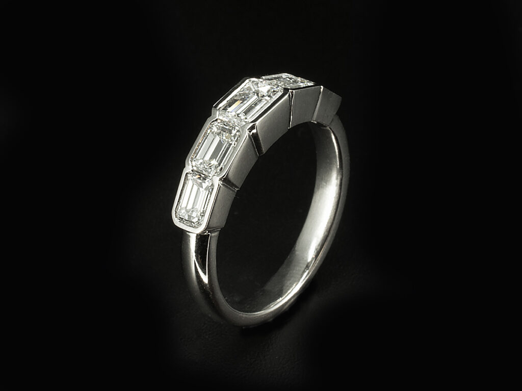 Bespoke eternity and dress rings by Blair and Sheridan in Glasgow
