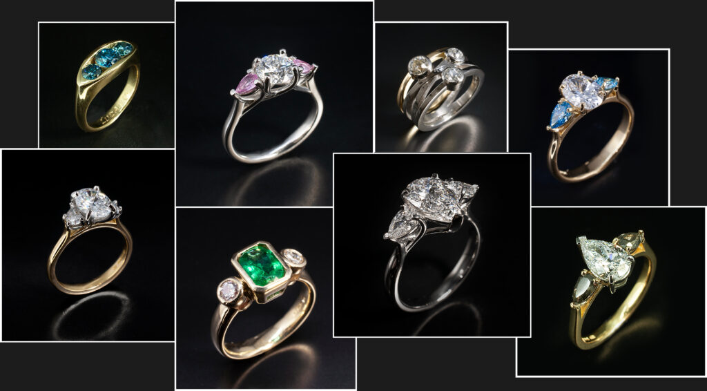 Blair and Sheridan guide to bespoke trilogy engagement rings