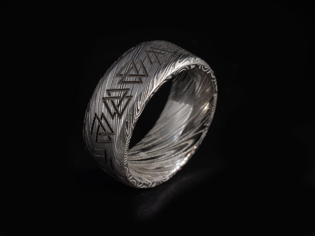 Damascus Steel Wedding Rings - Bespoke Handmade and Unique