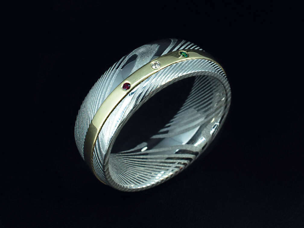 Damascus Steel Wedding Rings - Bespoke Handmade and Unique